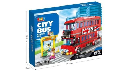 JDLT - Bricks London City Bus (488 Pcs) - Brain Box Games