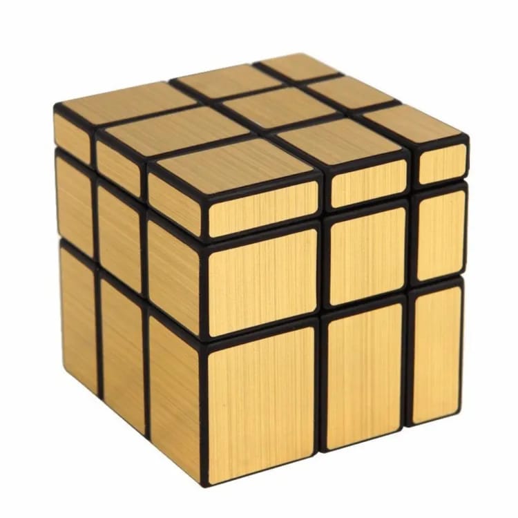 Mirror Rubik Cube- Golden - Brain Box Games