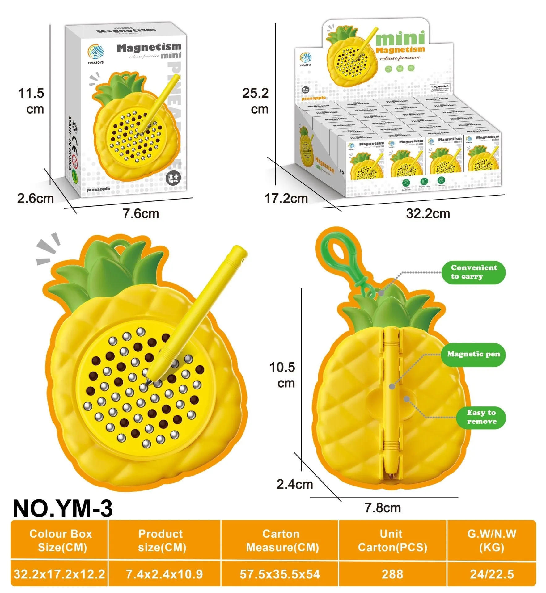 mag pad pineapple - Brain Box Games